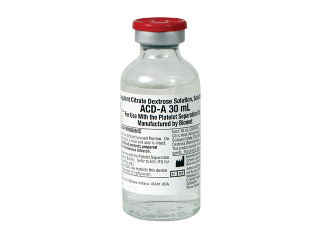 ACD-A Anticoagulant Formulation - DIY PRP